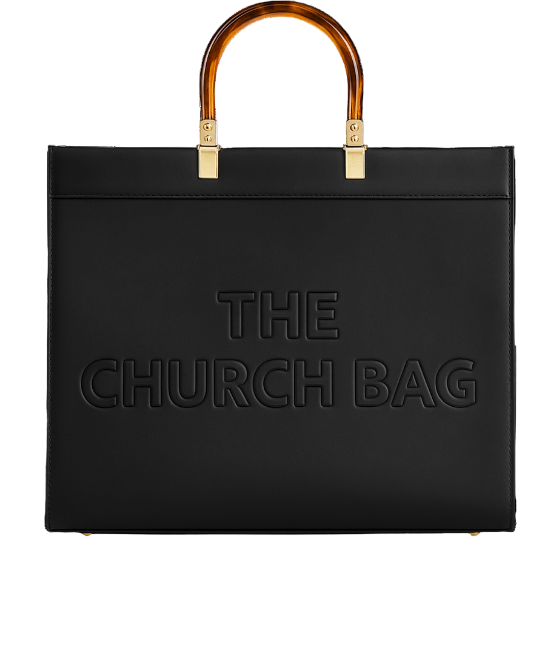 Luxury Structured Handbag-Black| THE CHURCH BAG